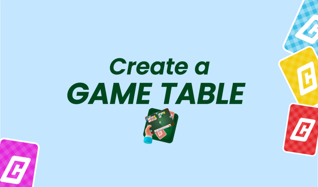 How to create a game table in the Canasta.com App - Canasta.com